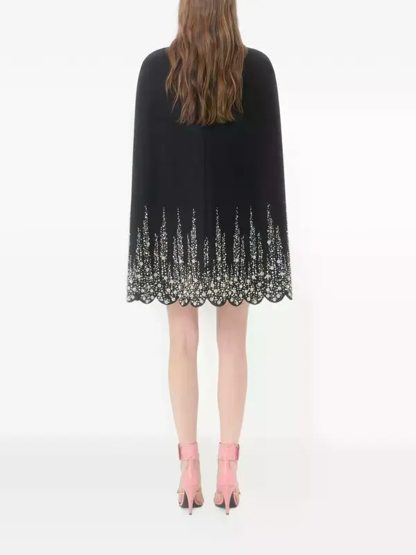 Valentino Garavani Embroidered Compact Drap Cape