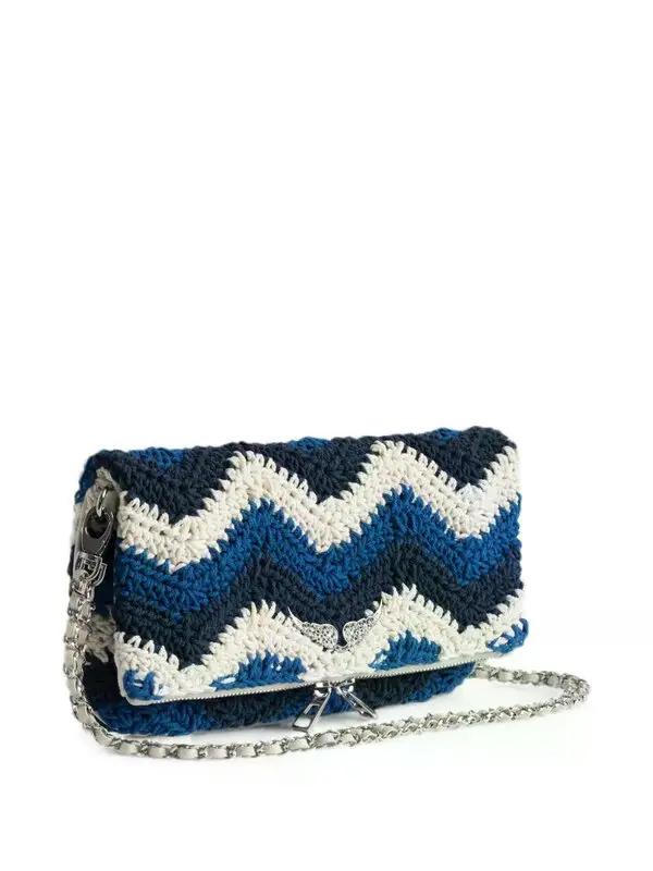 Zadig&Voltaire Rock Macramé Cross Body Bag - Blue