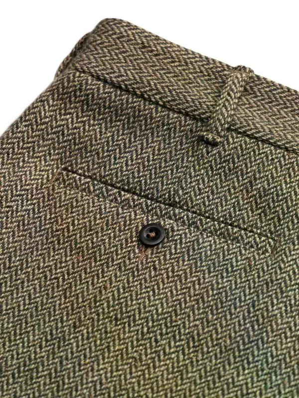 Ralph Lauren Herringbone-pattern Pleated Trousers
