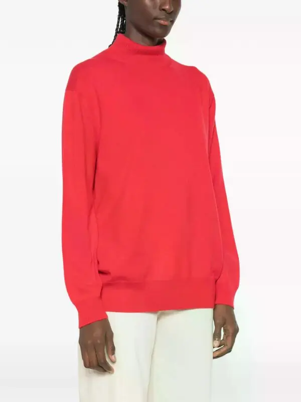 Malo High-neck Sweater - Red