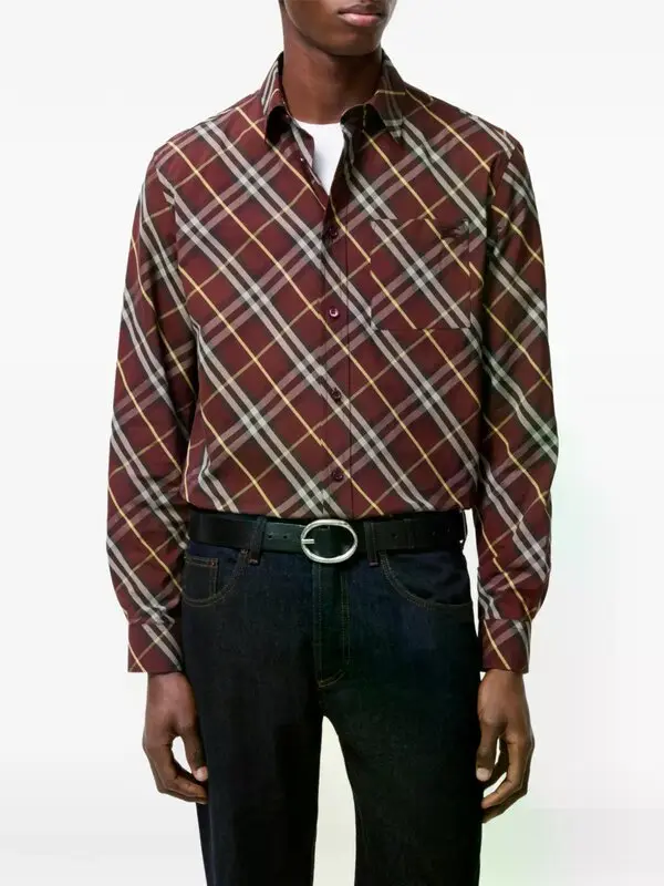 Burberry Classic-fit Check Cotton Shirt