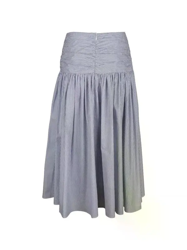 CHRISTY LYNN Maeve Ruched Midi Skirt - Blue
