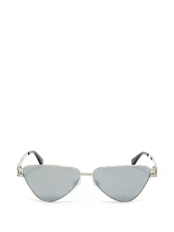 Palm Angels Fontana Geometric-frame Sunglasses - Silver