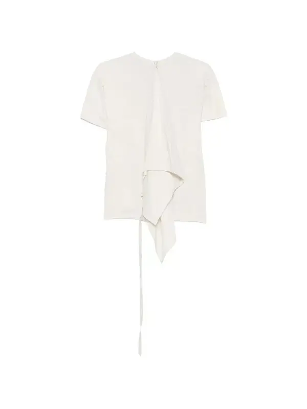 ANN DEMEULEMEESTER Graphic-print Panelled T-shirt