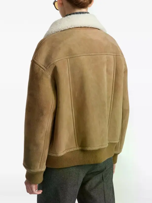 YVES SALOMON Lamb Shearling Bomber Jacket