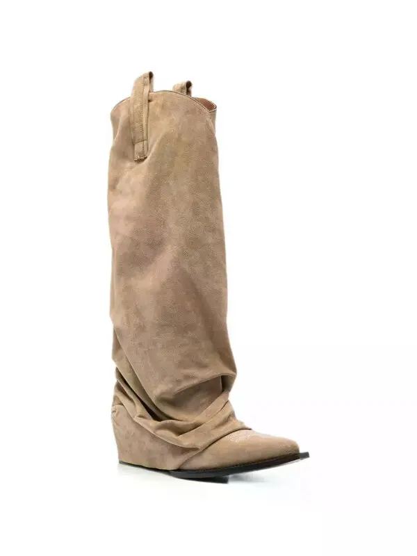 R13 Embroidered Boots - Neutrals