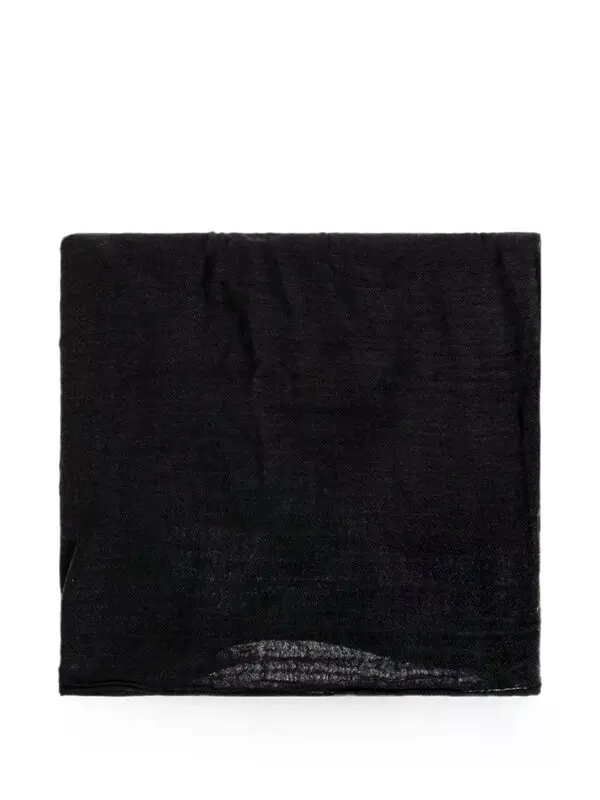 Rick Owens Raw-edge Scarf - Black