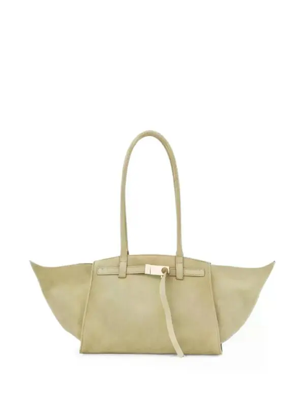 Benedetta Bruzziches Mame Suede Tote Bag - Neutrals