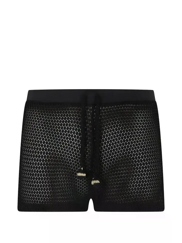 PIN-UP STARS Crochet Drawstring Shorts