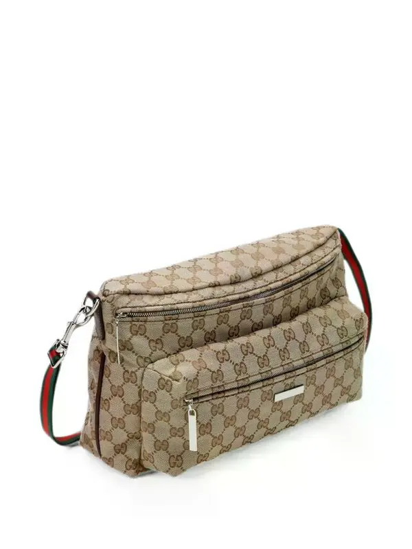 Gucci Medium Tag Gg Supreme Messenger Bag - Neutrals