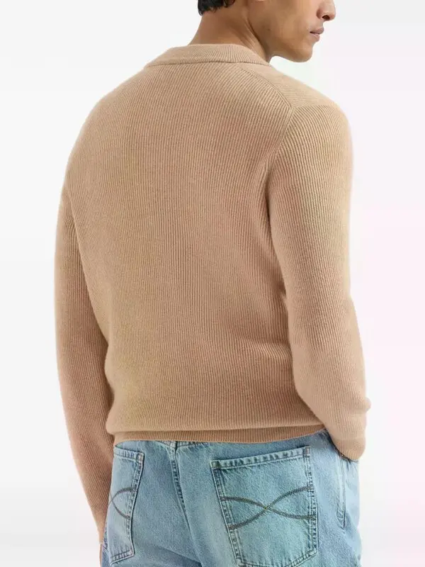Brunello Cucinelli Cashmere Henley Sweater - Neutrals