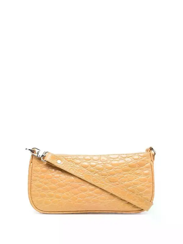 By Far Rachel Crocodile-print Shoulder Bag - Neutrals