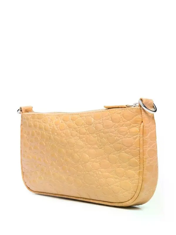 By Far Rachel Crocodile-print Shoulder Bag - Neutrals
