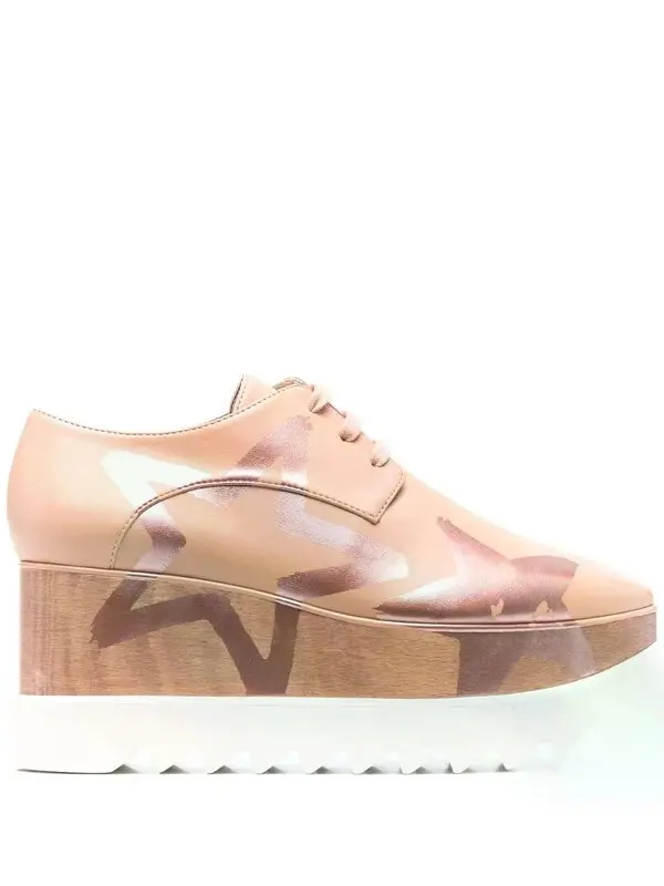 Stella McCartney Elyse Star-print Platform Shoes - Pink