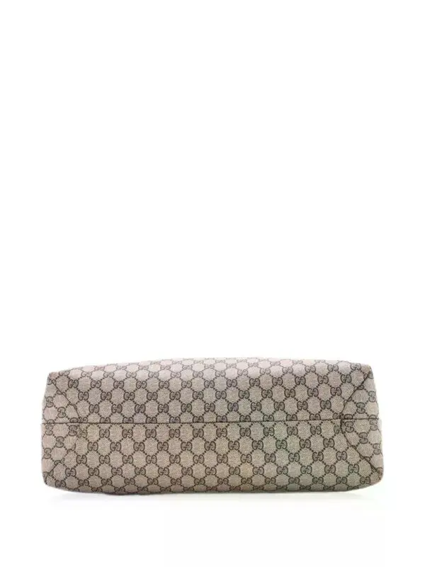 Gucci Reversible Gg Coated Canvas With Leather Medium Tote Bag