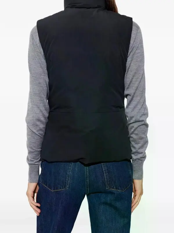 JIL SANDER Logo-print High-neck Gilet