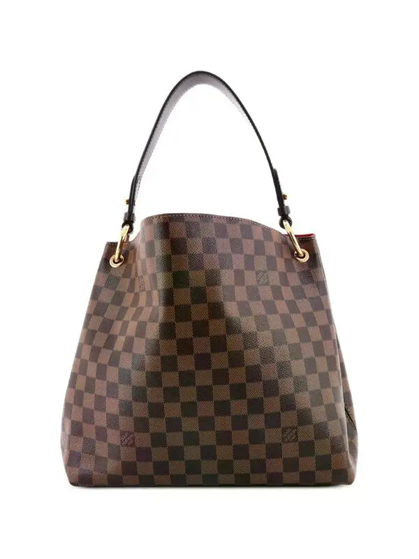 LOUIS VUITTON Damier Pm Hobo Bag - Brown
