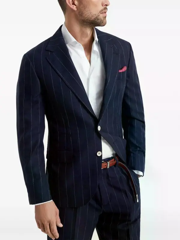 Brunello Cucinelli Pinstripe Single-breasted Blazer