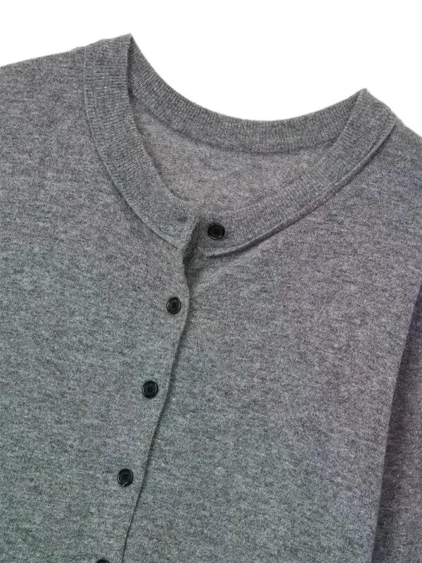 STUDIO TOMBOY Round-neck Long-sleeve Cardigan