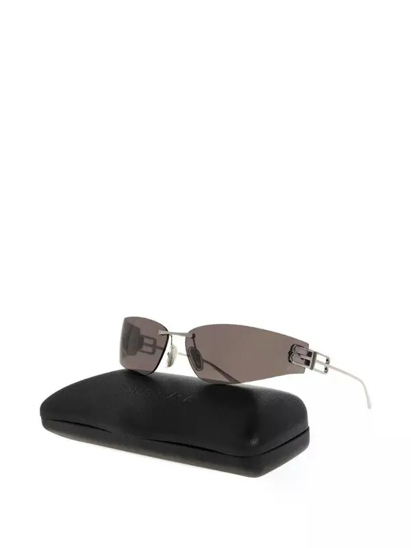 Balenciaga Logo-plaque Rimless Sunglasses