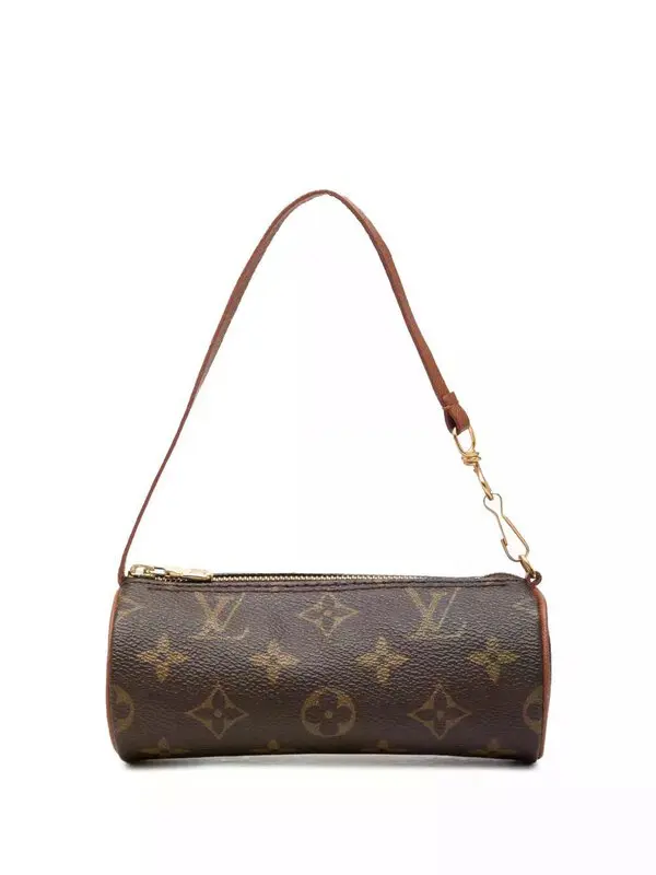 LOUIS VUITTON 1990-2010 Monogram Papillon Pochette Handbag - Brown