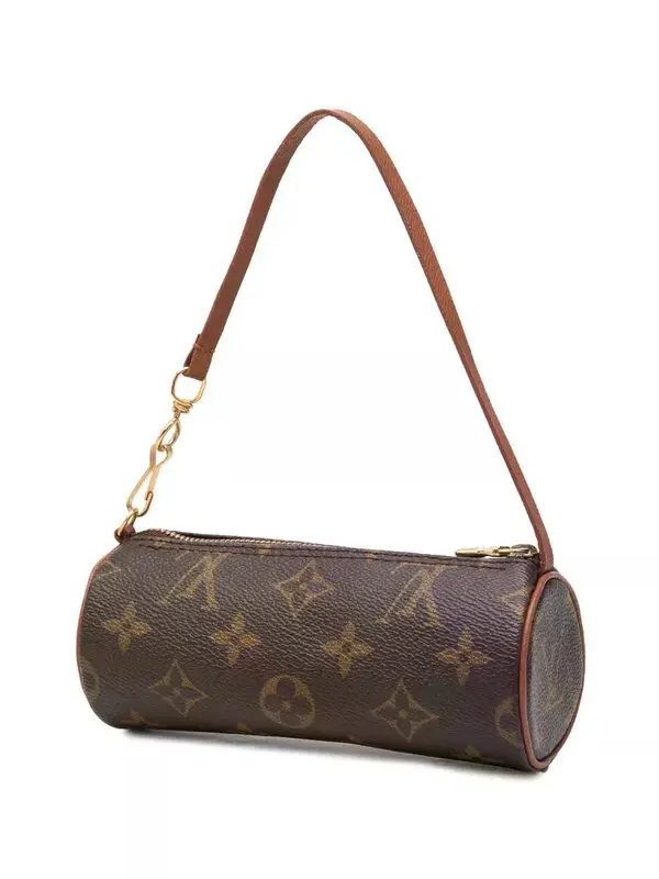LOUIS VUITTON 1990-2010 Monogram Papillon Pochette Handbag - Brown