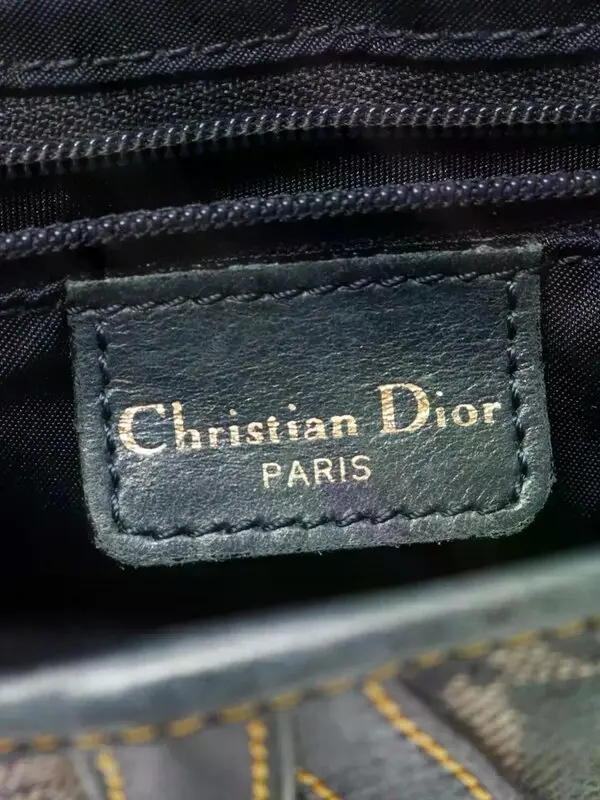 Dior 20th Century Diorissimo Canvas Saddle Bag Shoulder Bag - Blue