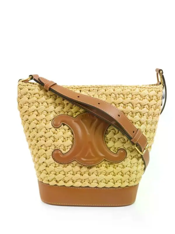 Celine Cuir Triomphe Bucket Bag - Neutrals