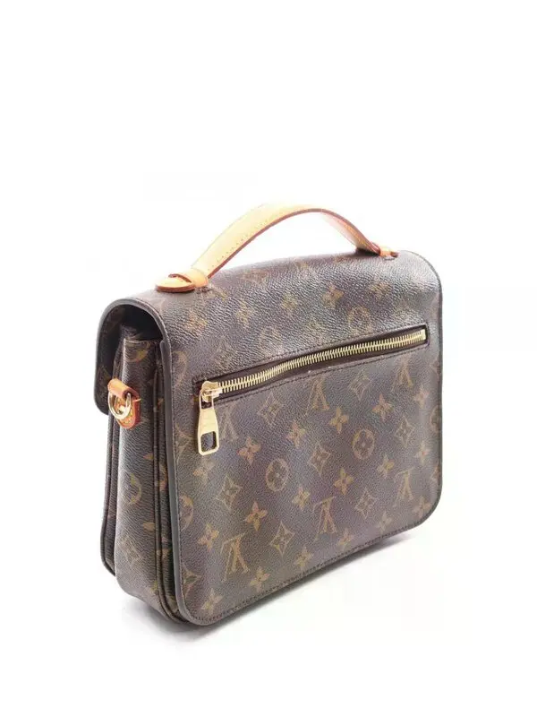LOUIS VUITTON Monogram Pochette Metis Satchel - Brown