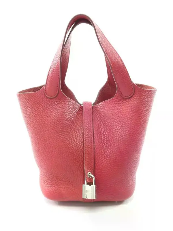 Hermès 2015 Clemence Picotin Lock 18 Handbag - Red