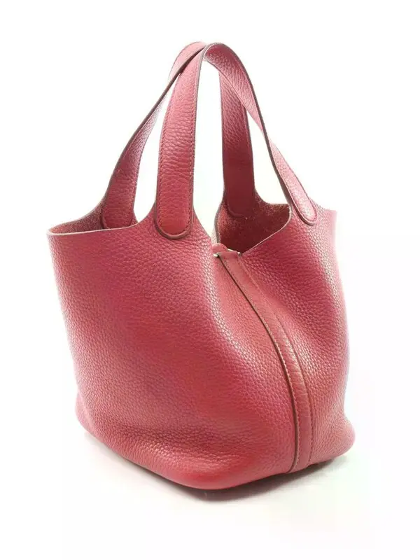 Hermès 2015 Clemence Picotin Lock 18 Handbag - Red