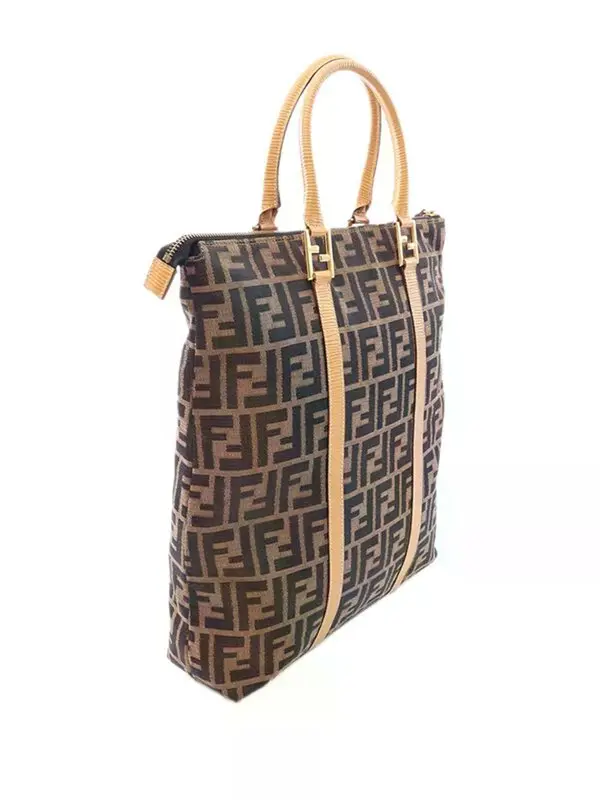 Fendi 2000-2010 Zucca Canvas Tote Bag
