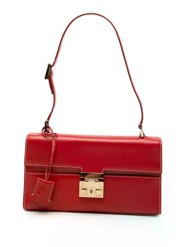 Gucci Calfskin Leather Lady Lock Shoulder Bag