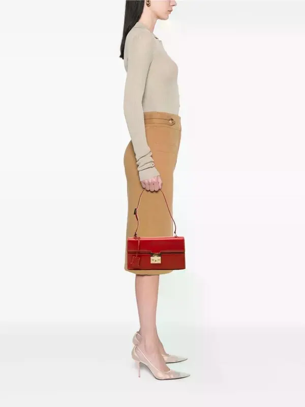 Gucci Calfskin Leather Lady Lock Shoulder Bag