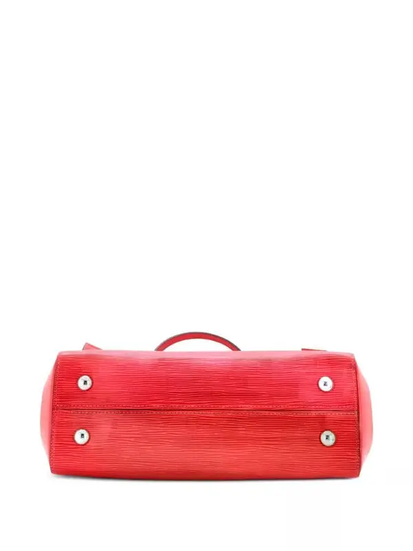 LOUIS VUITTON Epi Leather Cluny Satchel Mm Bag - Red