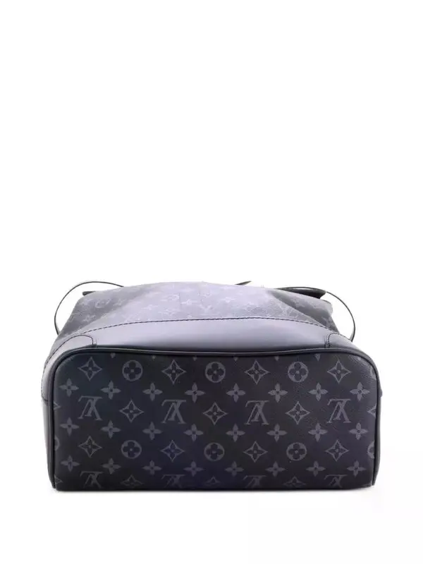 LOUIS VUITTON Monogram Eclipse Canvas Steamer Backpack - Black