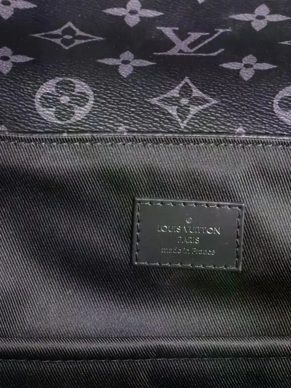 LOUIS VUITTON Monogram Eclipse Canvas Steamer Backpack - Black