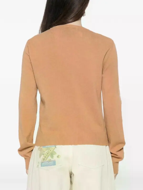 JUCCA Argyle-pattern Crew-neck Sweater