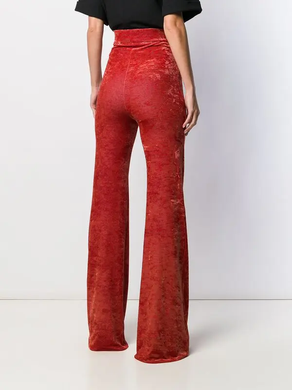 ELLERY Flared Velvet Trousers