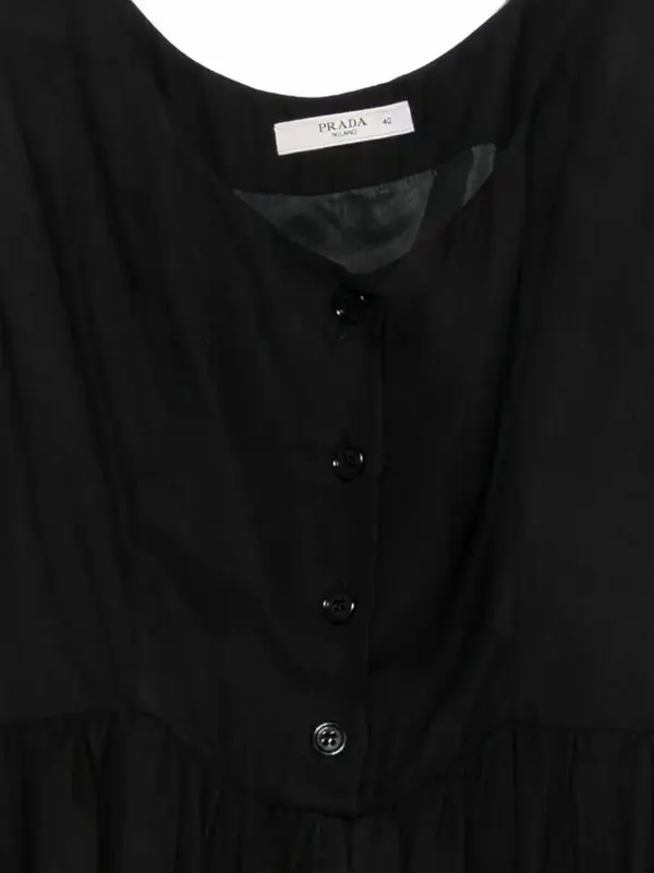 Prada 1990s Button-front Midi Dress