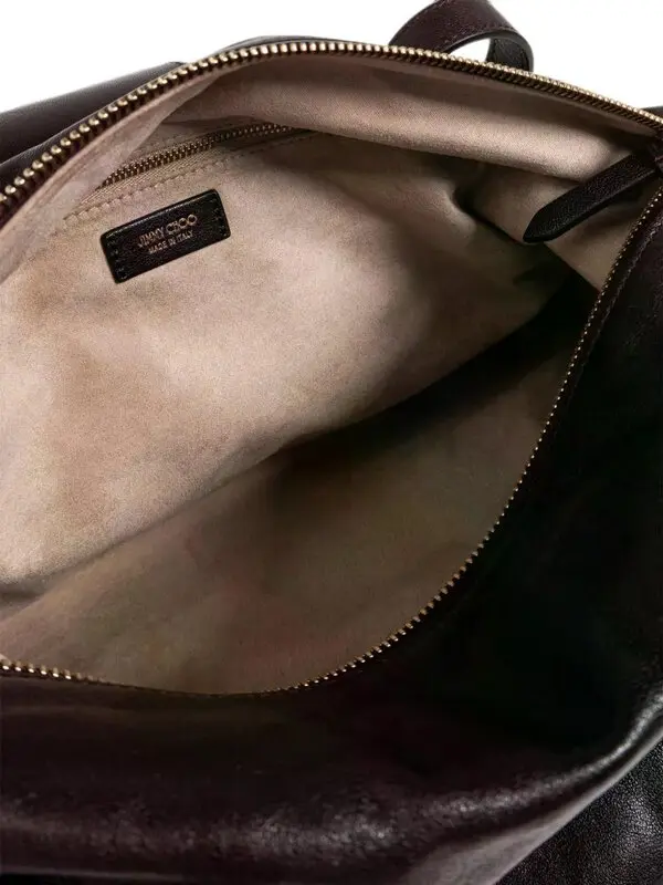 JIMMY CHOO Medium Bar Leather Duffle Bag