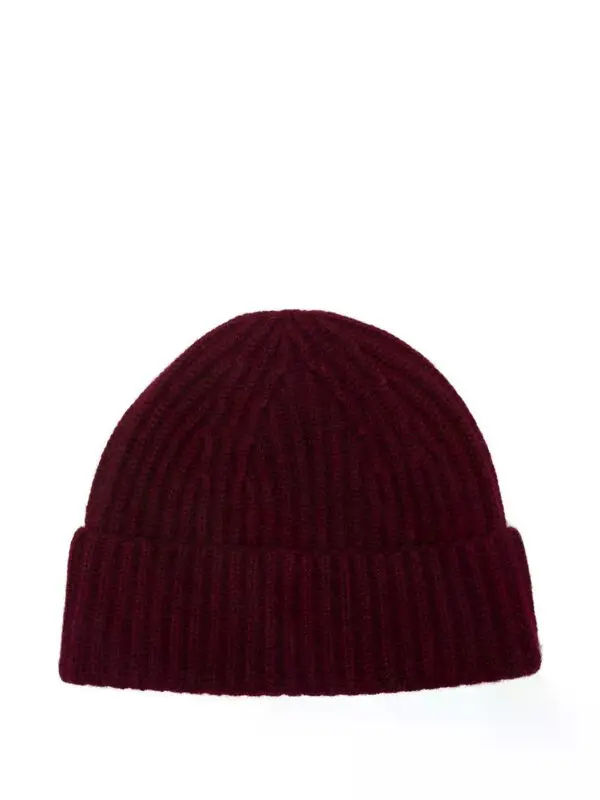 LISA YANG Martigny Ribbed-knit Beanie Hat - Red