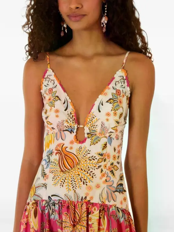 Farm Rio Ligia Floral-print Maxi Dress