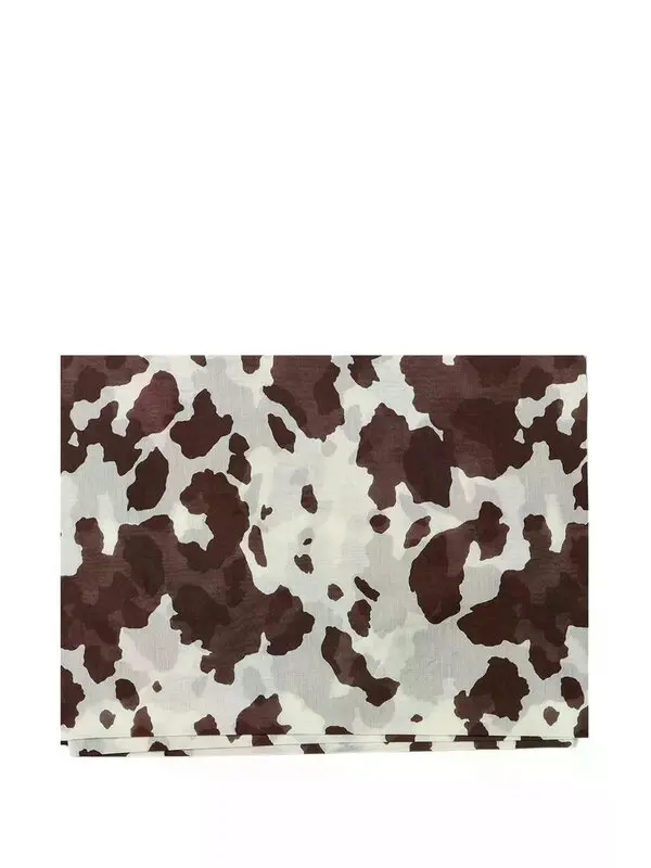 MC2 SAINT BARTH Cow-print Tie-fastening Sarong Skirt - Neutrals