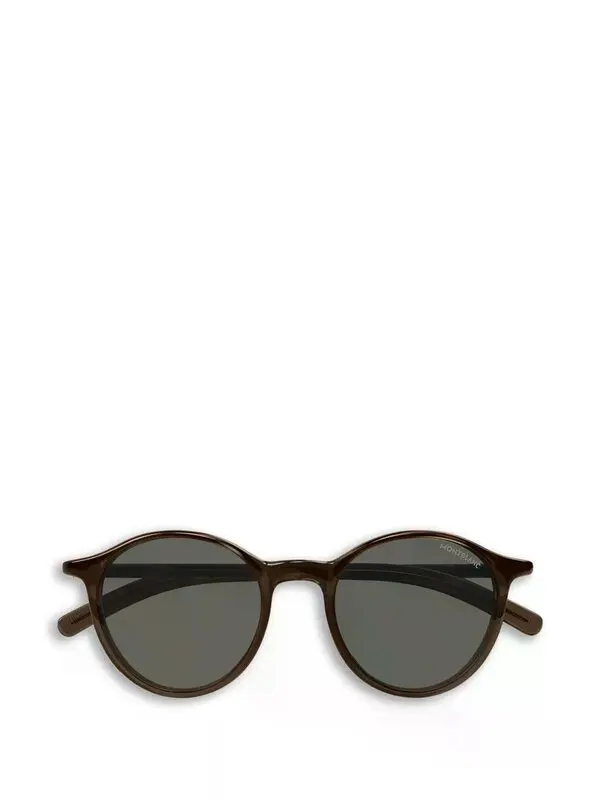 Montblanc Round-frame Sunglasses - Brown