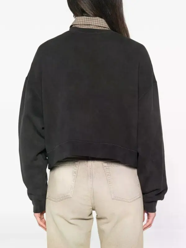 R13 Distressed Slogan-print Sweatshirt