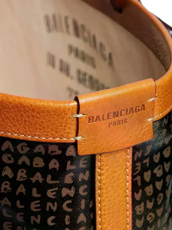 Balenciaga Medium Select Tote Bag With All-over Logo Print