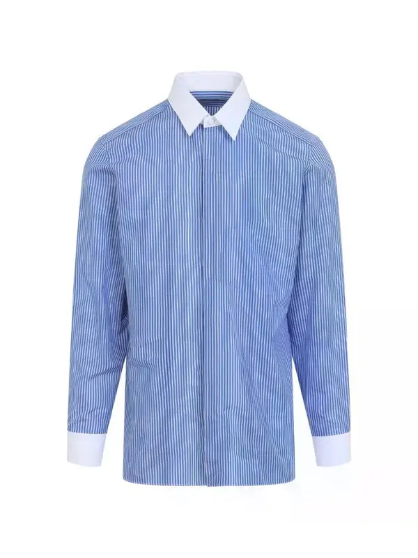 TOM FORD Vertical-stripe Shirt - Blue