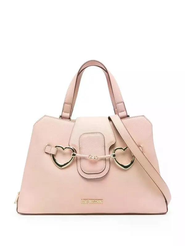 Moschino Big Heartbit Tote Bag - Neutrals