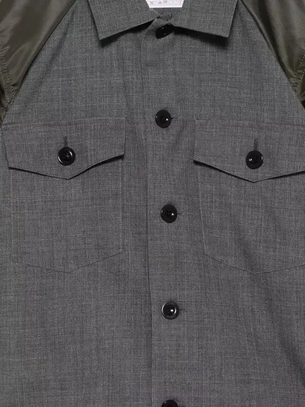 Sacai Panelled Bomber-sleeve Jacket
